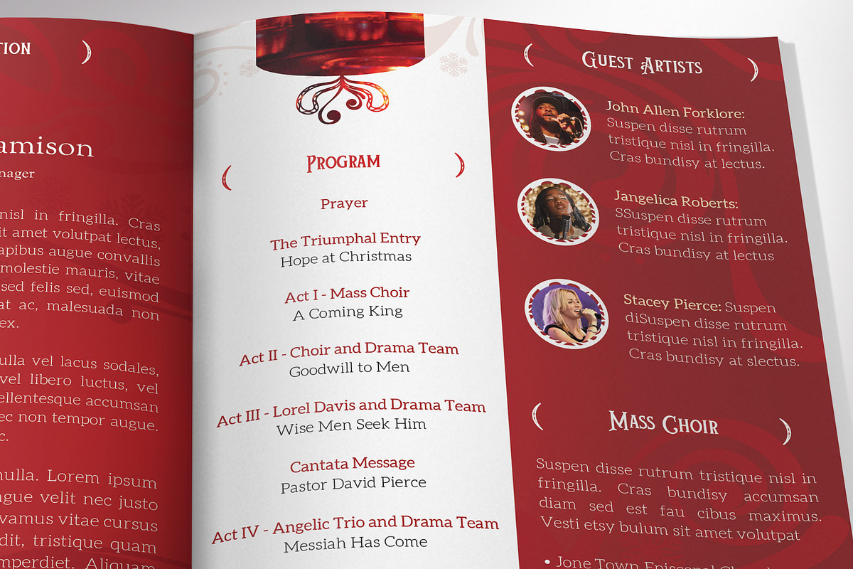 Christmas Event Program Canva Template