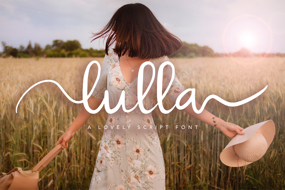 Lulla Font – A Lovely Script Font, a Script Font by peterdraw