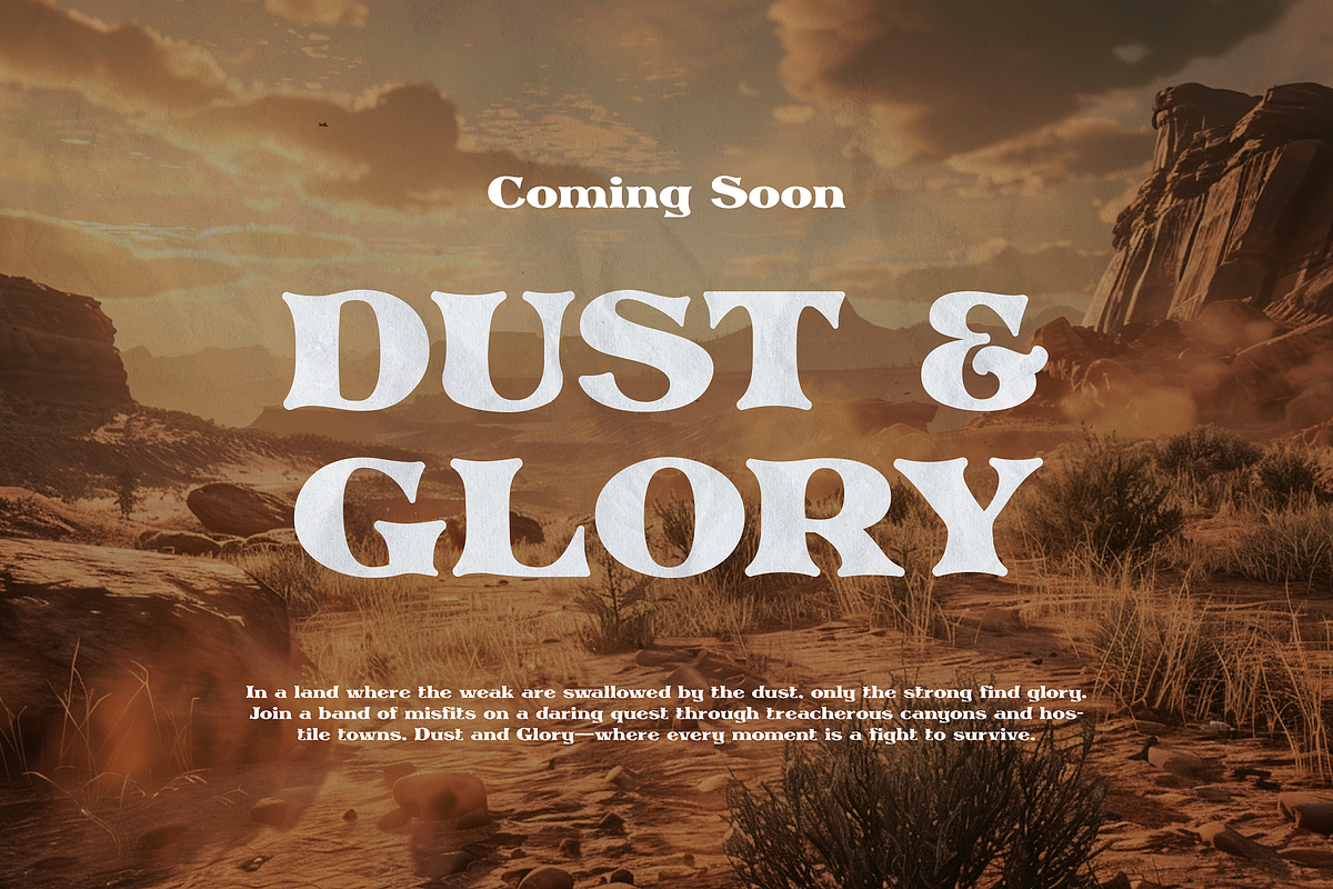 Heritage Trails - Western Typeface, a Serif Font by HipFonts
