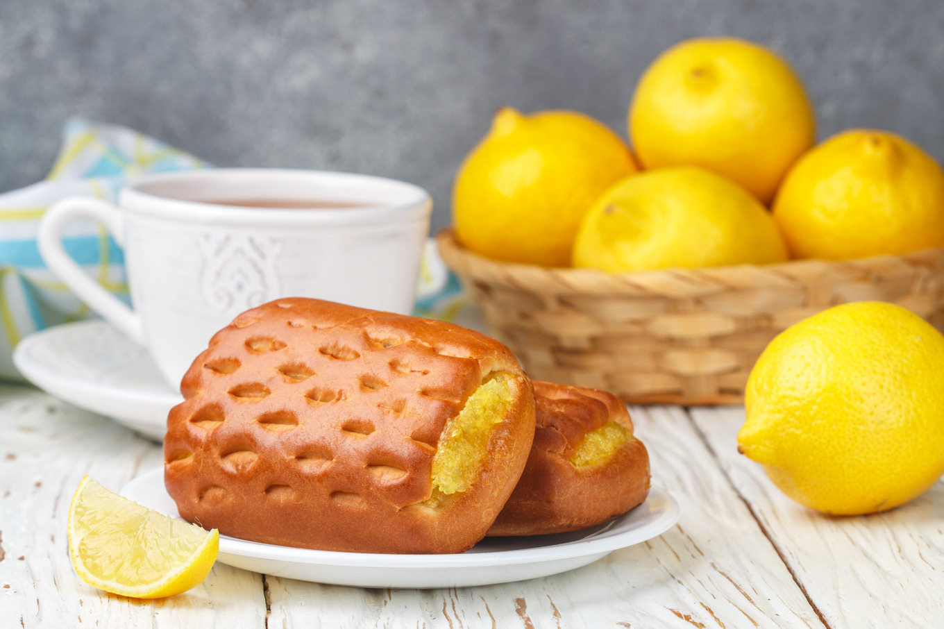 Buns with lemon featuring breakfast, background, and bakery, a Food ...