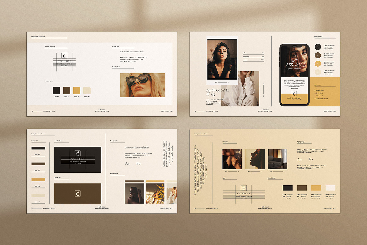 Proposal with Concept Boards Design, a Presentation Template by ...