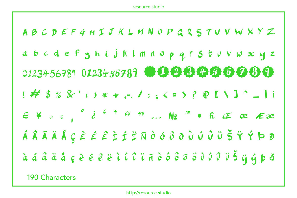 The Greengrocer's Apostrophe, a Font by resource.studio