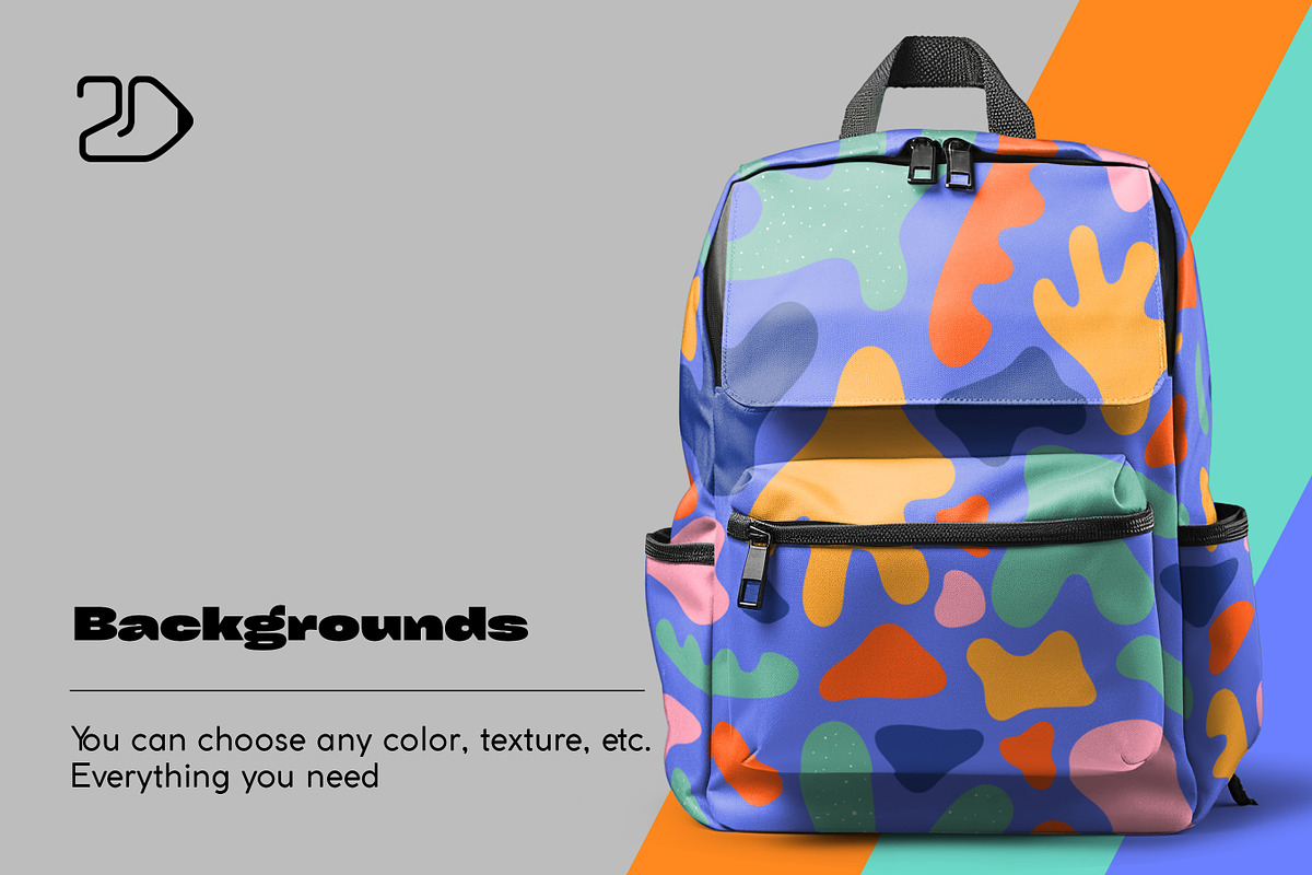 Backpack Mockup Set, a Wearable Device Mockup by 2dsight