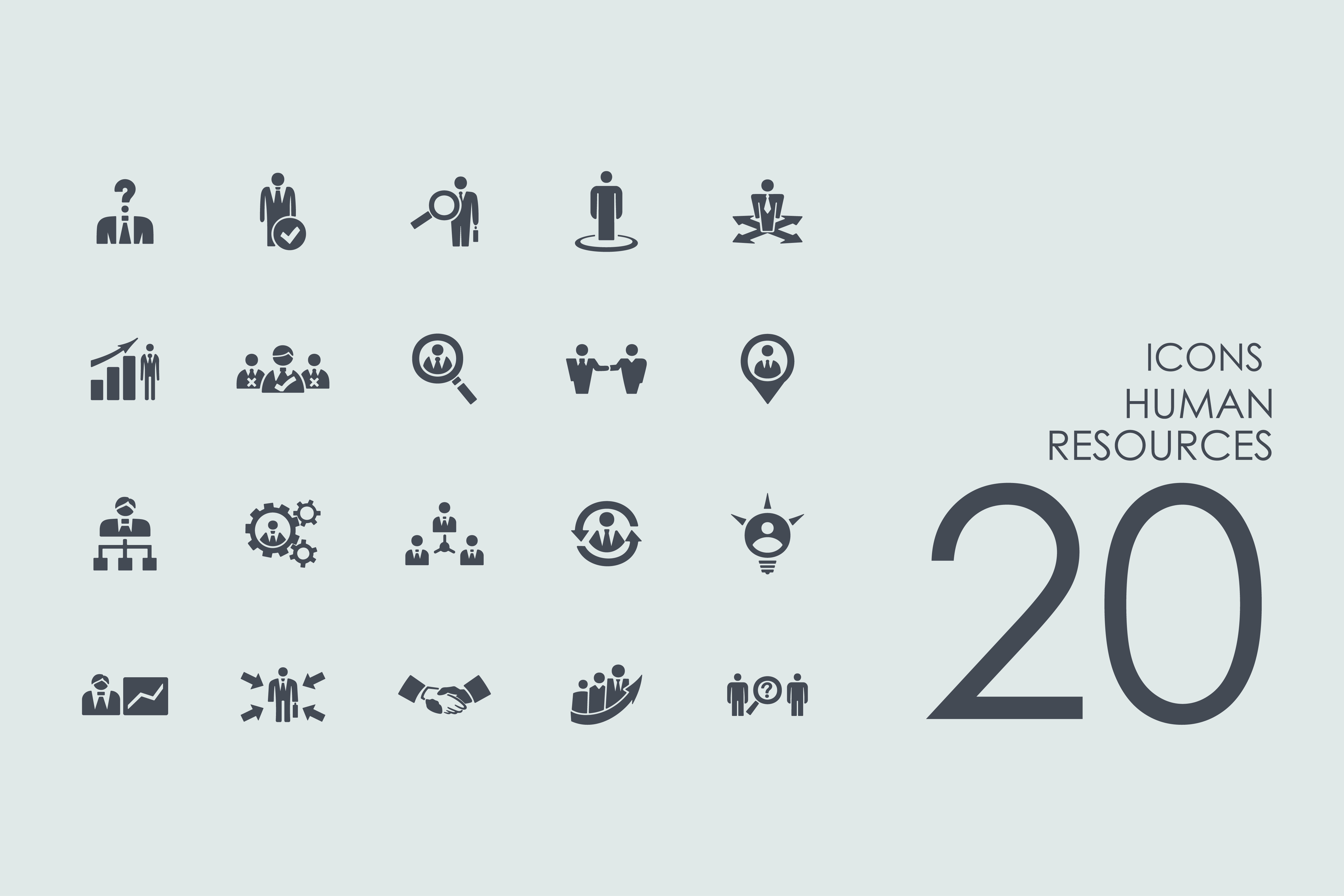 20 Human Resources icons, an Icon by Palau