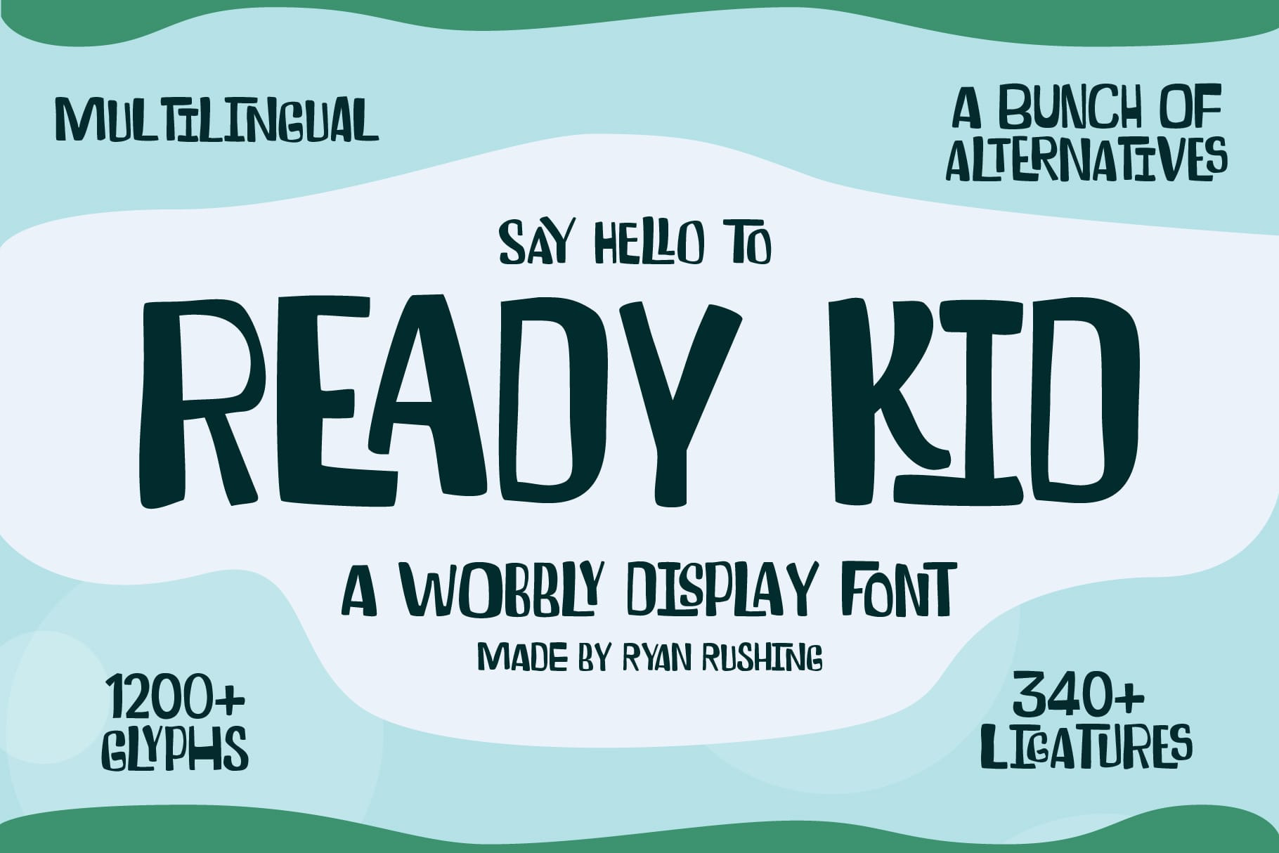 Ready Kid Display Font by Ryan Rushing