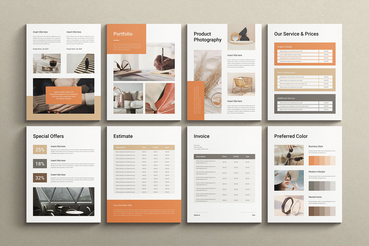 Proposal & Questionnaire Template, a Brochure Template by TemplatesForest