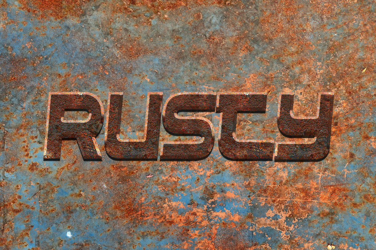 Rust Layer Styles for Photoshop, a Layer Style Add-On by Creativenauts