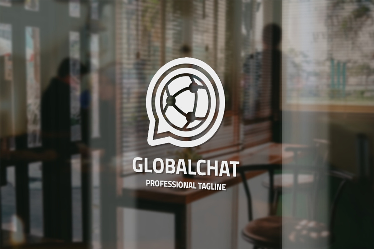 Global Chat Logo, a Branding & Logo Template by Design_Planet
