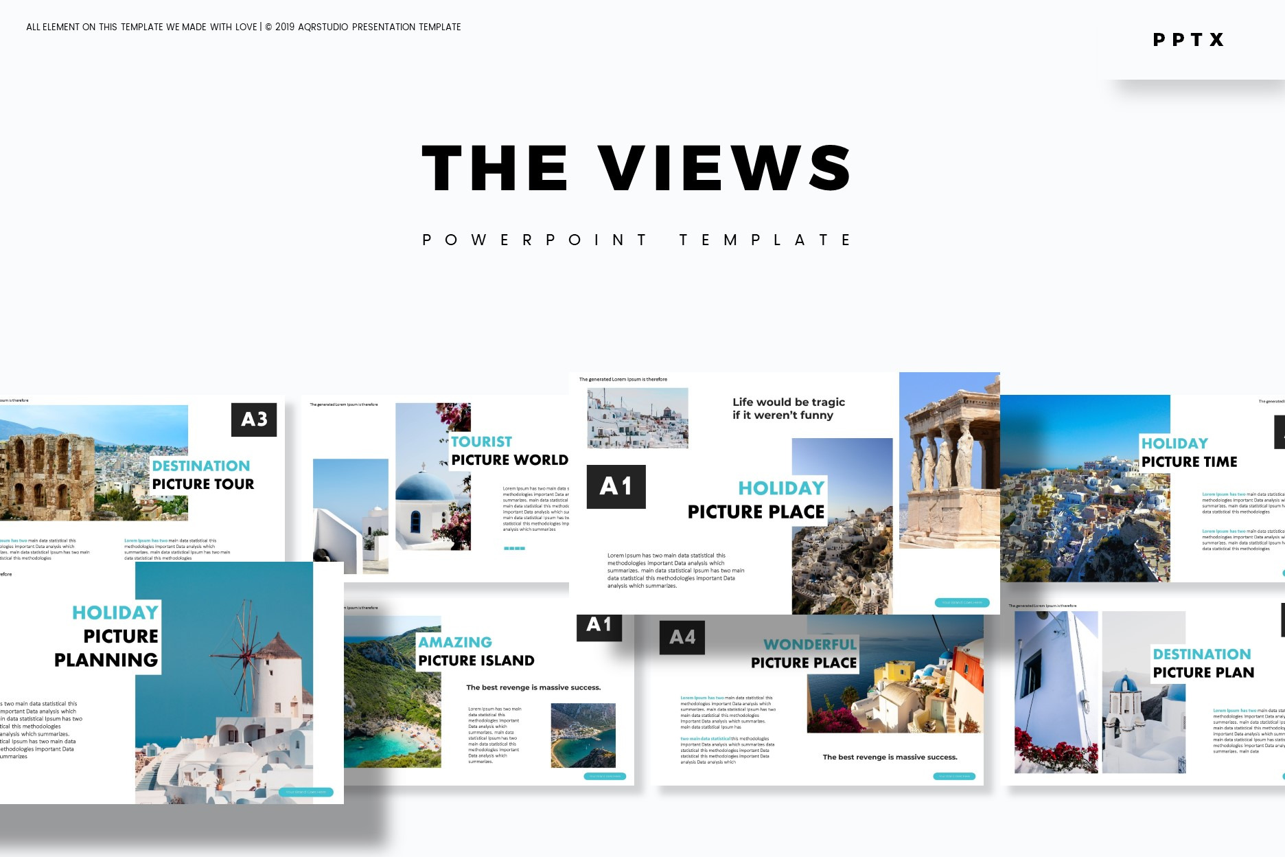 Views - Powerpoint Template, a Presentation Template by AQR Studio