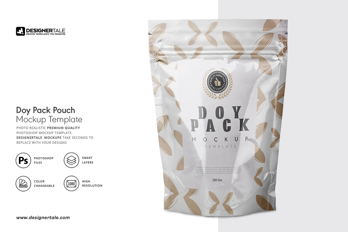 Doypack Pouch Mock Up, a Packaging Mockup by Designertale