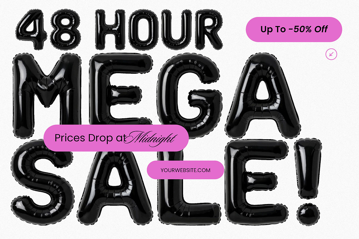 Black Foil - Party Balloon Font, a Font by AndrewPixelType