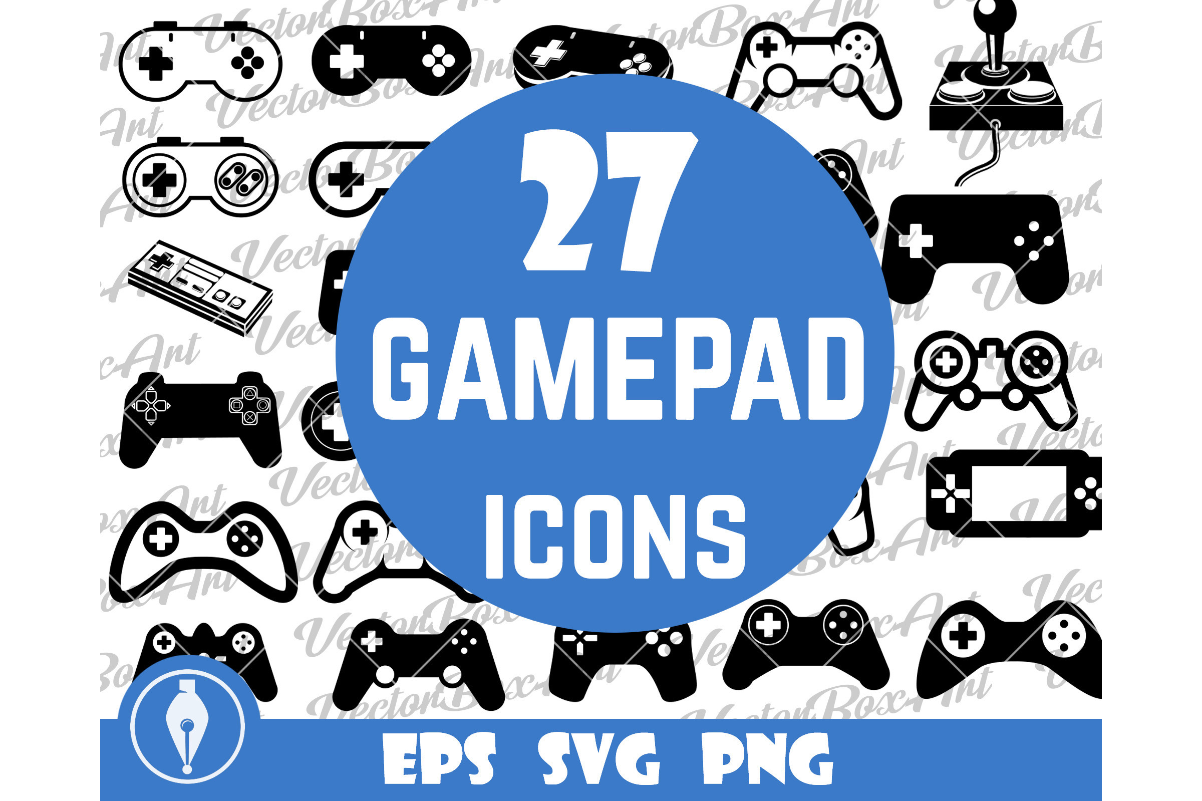 Gamepad svg, Game controller clipart, an Object Graphic by Vectorhight ...