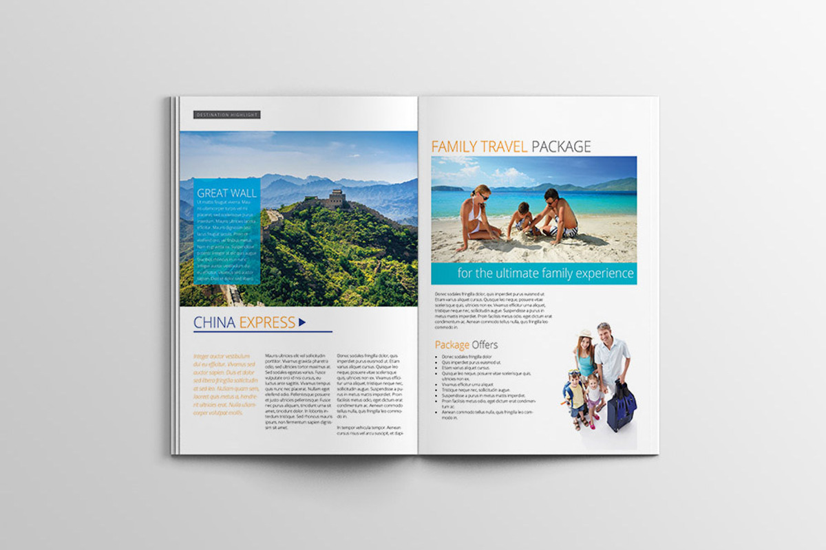 Travel Print Newsletter, a Magazine Template by h.utomo