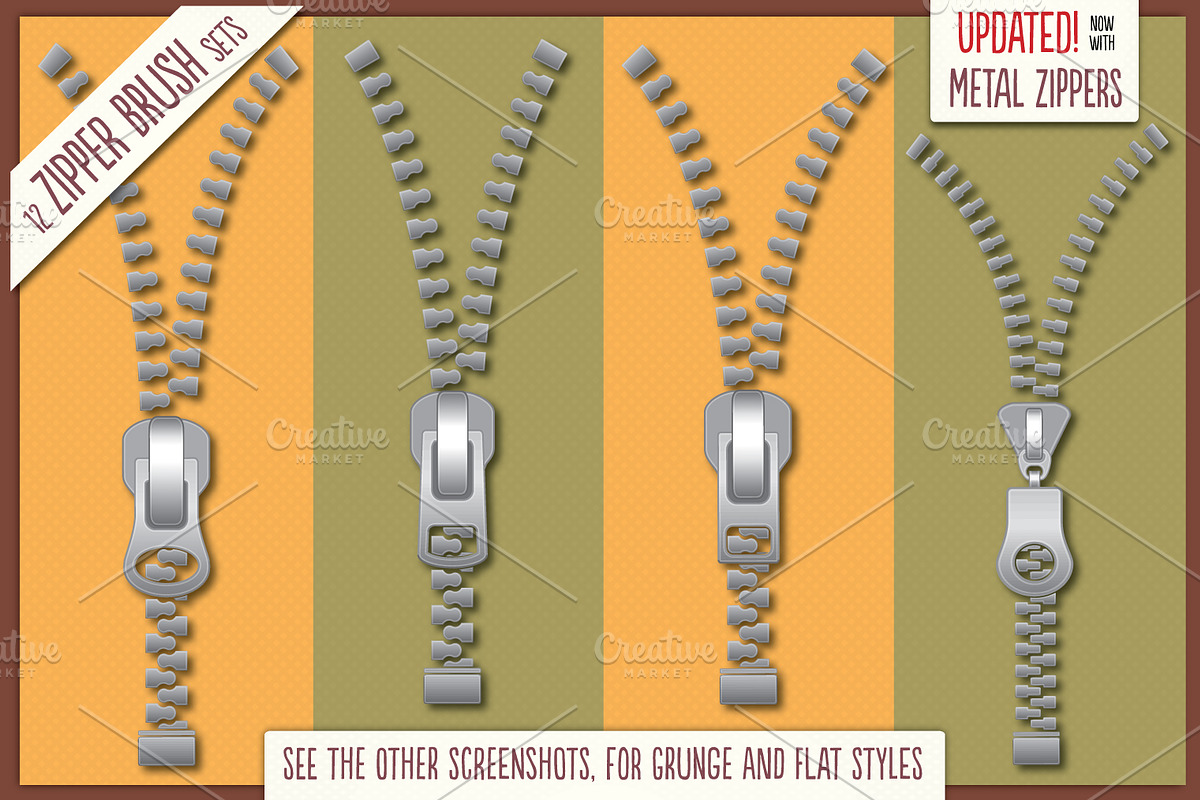 Zipper Brushes, a Brush Add-On by The Artifex Forge