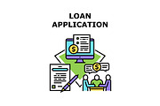 Loan Application Vector Concept, a Finance Illustration by pikepicture