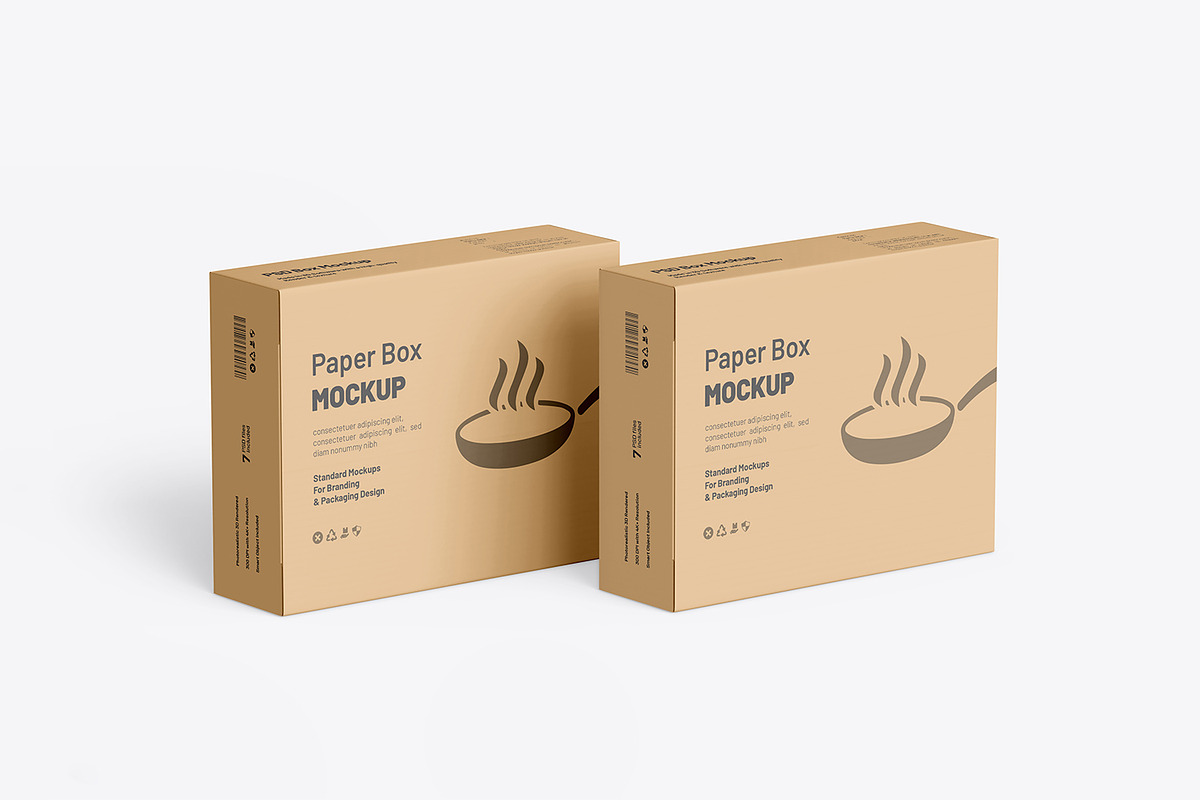Kraft Cooking Pan Packaging Mockup