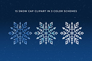 Snowflake Clipart Illustrations, an Object Graphic by DesignerCandies