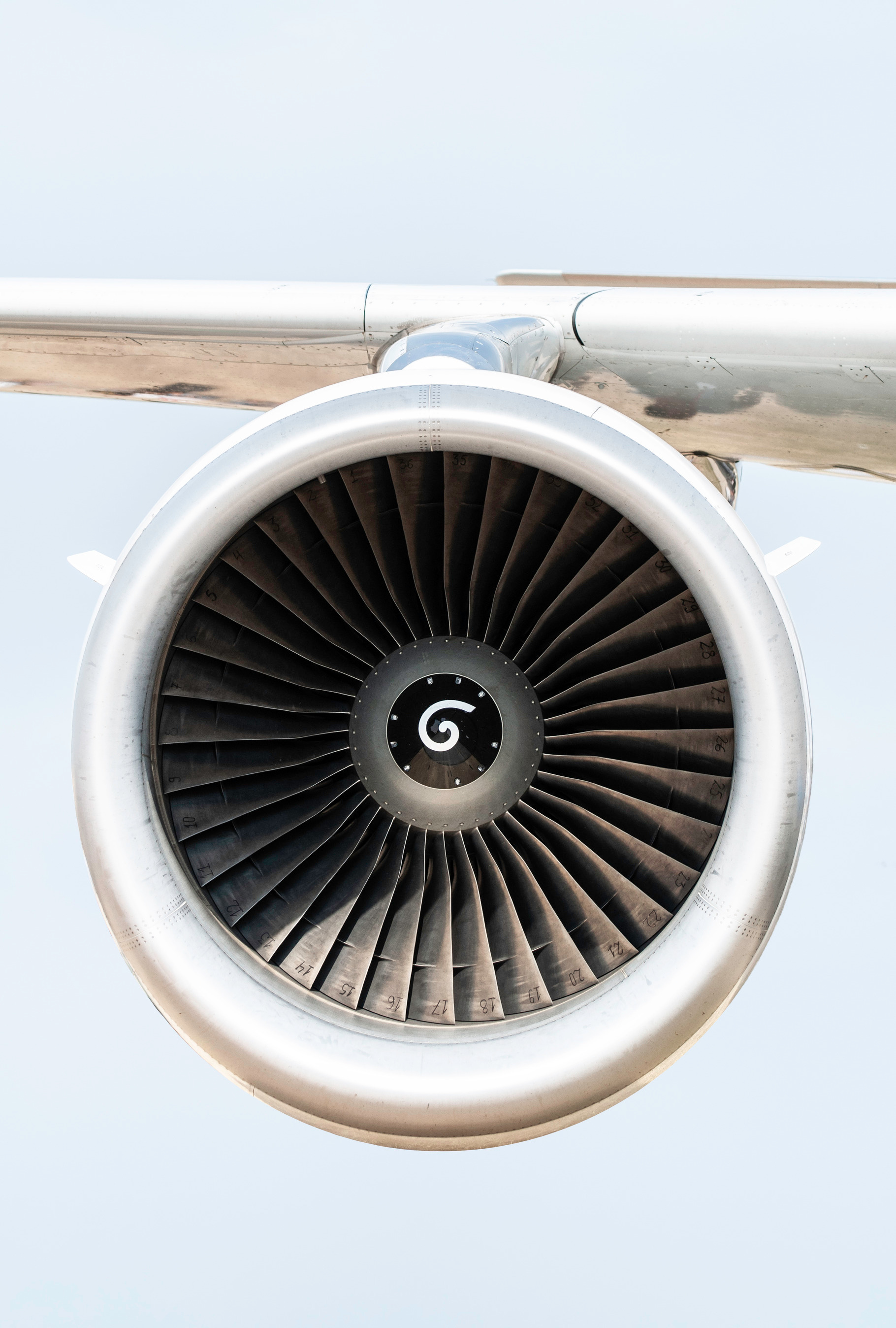 Jet engine on the airplane wing clo featuring engine, jet, and airplane ...