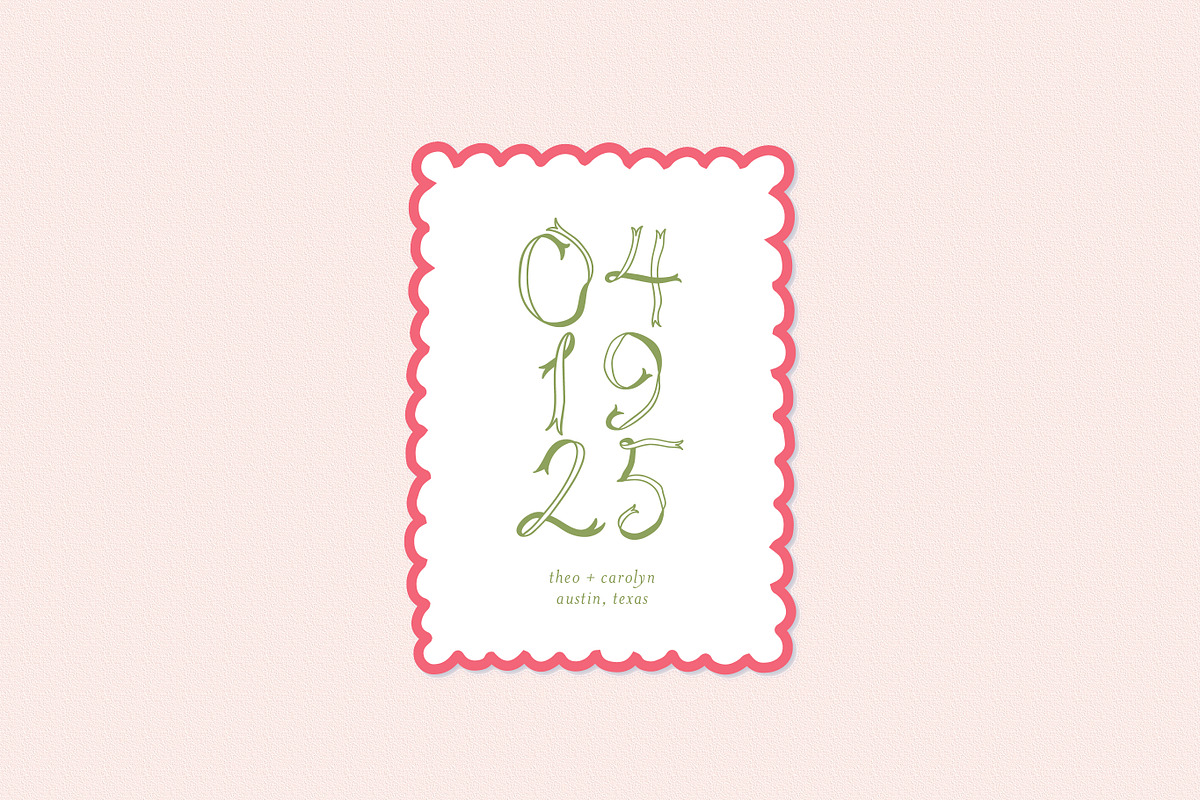Ribbons Monogram Font, a Handwritten Font by Design by Laney