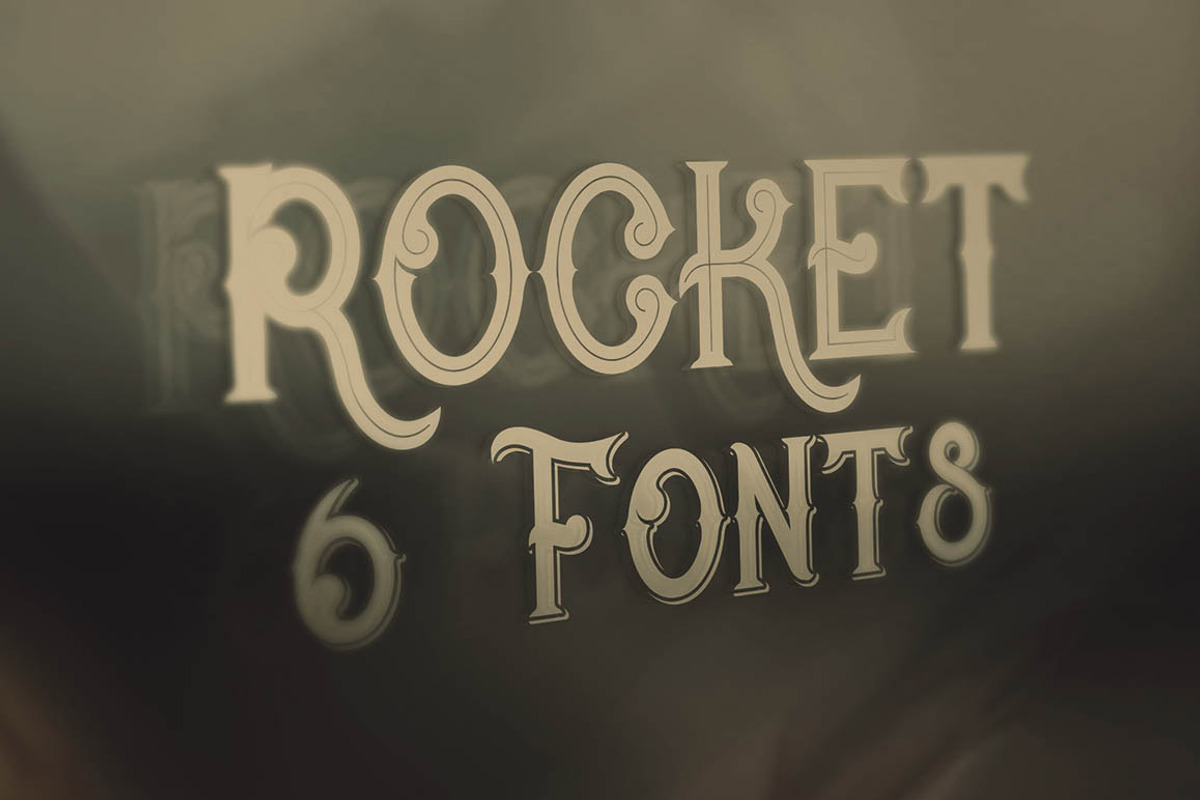 Rocket- Vintage Style Font, a Font by JumboDesign