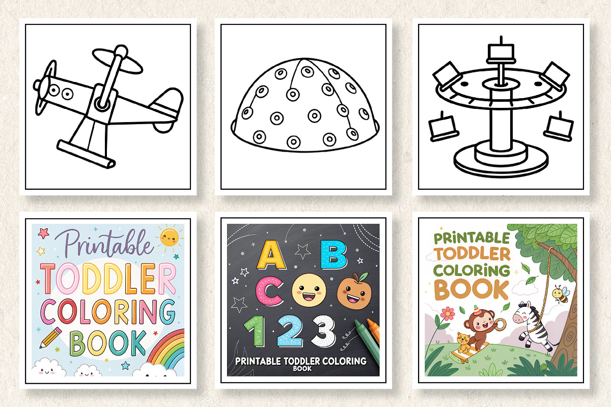 Printable Toddler Coloring Book, a Photo by Wow Magic
