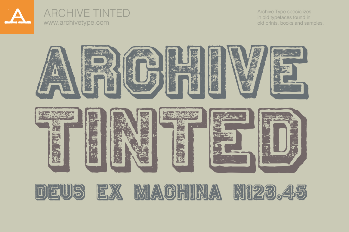Archive Tinted, a Font by Archive Type Fonts