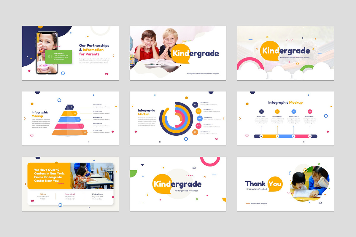 Kindergarten PowerPoint Template, a Presentation Template by Graphue
