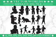 Baby Svg, Kid, Kids, Boy, Girl Svg, an Object Graphic by VectorWorlds