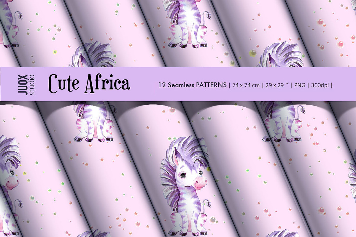 Cute Africa patterns & elements, a Pattern Graphic by JUOXstudio