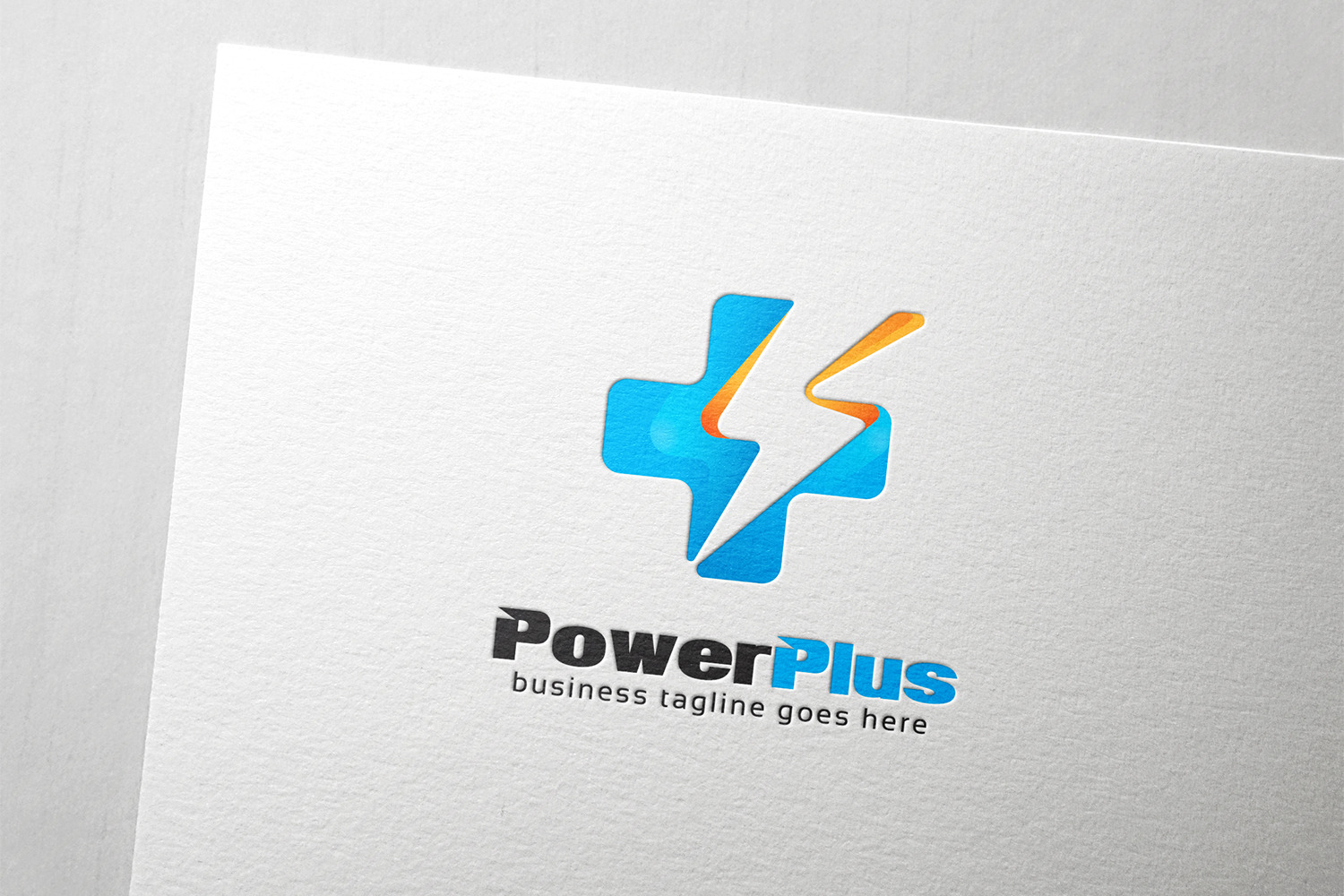 Power Plus Logo, a Branding & Logo Template by Slim Studio
