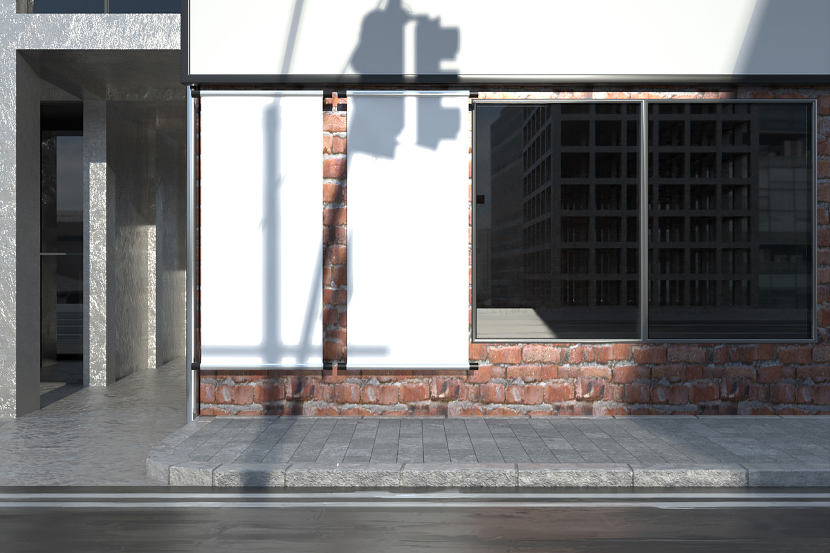 Street Poster Mockup, an Advertising Mockup by Unerispace