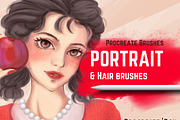 Procreate Portrait iBox Brushes, a Brush Add-On by ProcreateiBox