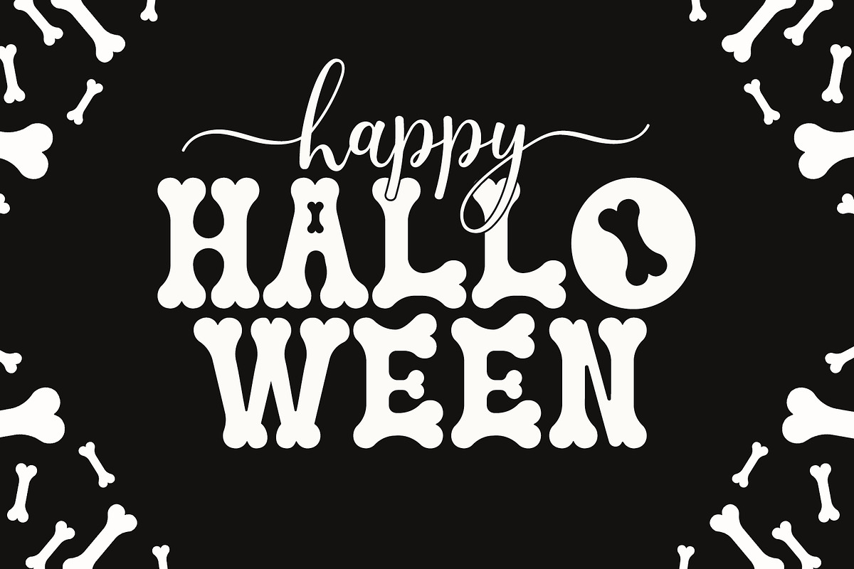 WIld Bone - All Caps Spooky Font