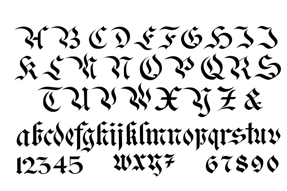 Fraktur Numb Font, a Blackletter Font by cromatixclassroom | Creative ...