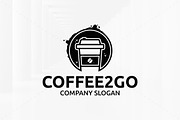 Coffee 2 Go Logo Template, a Branding & Logo Template by LOGOMAGINE