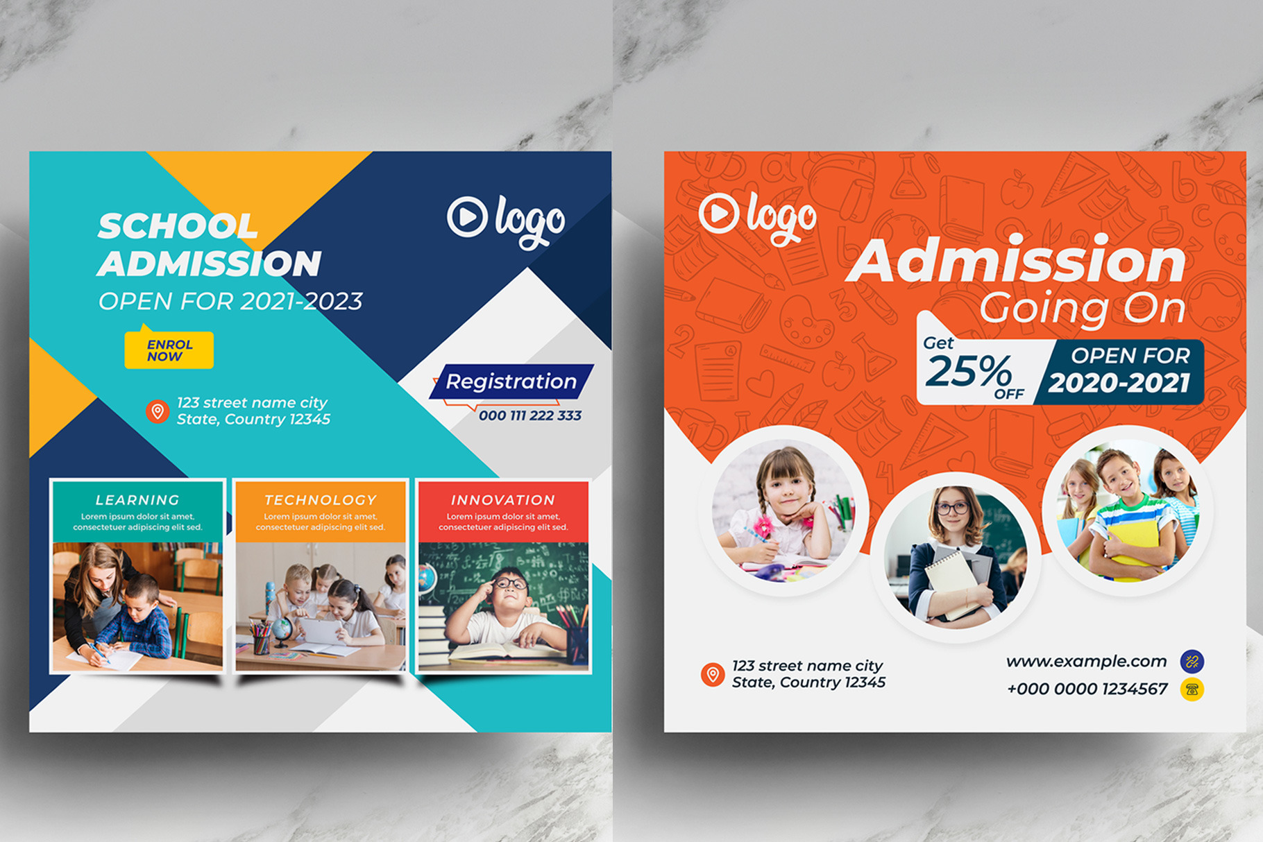 Admission Social Media Post Template, a Social Media Template by ...