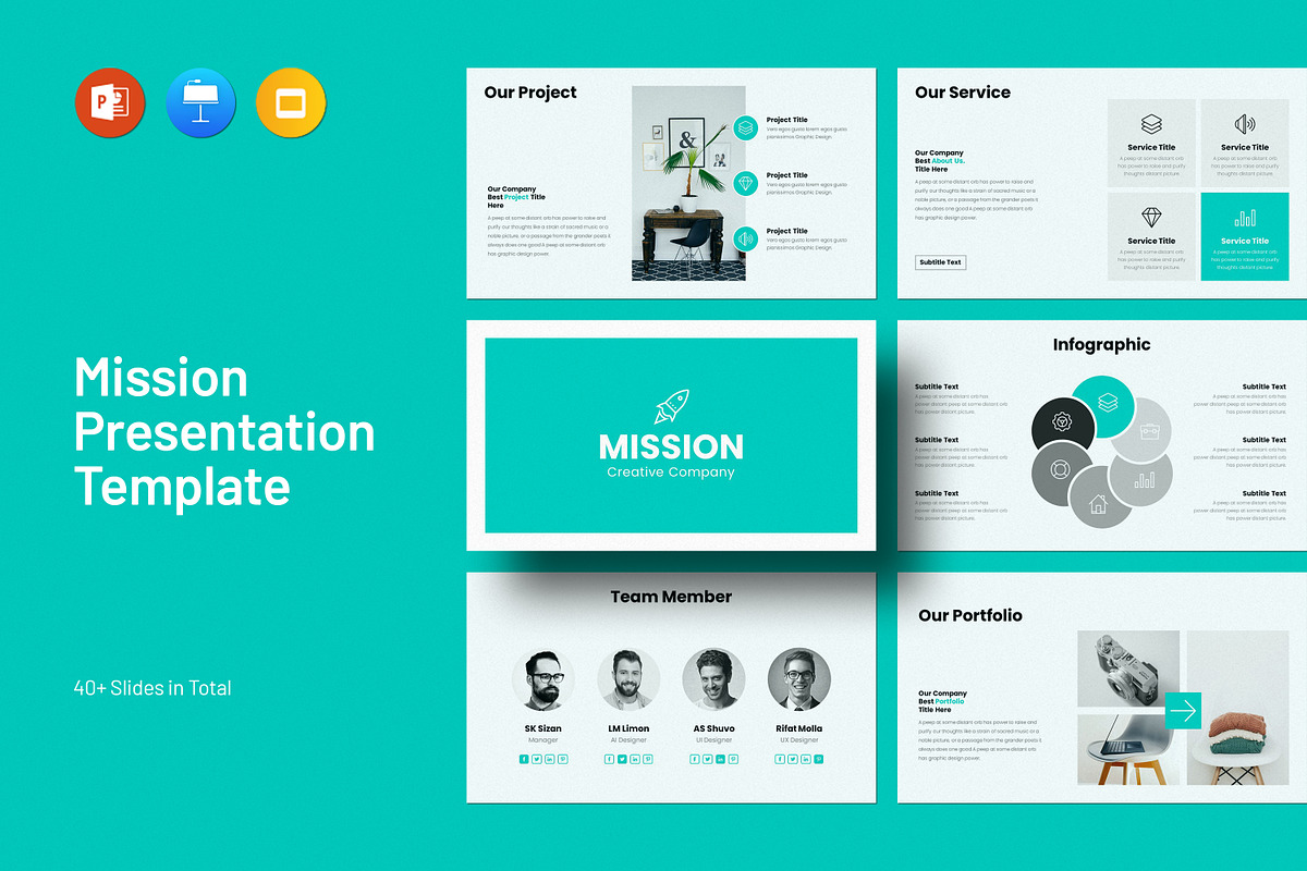 Mission Presentation Template, a Presentation Template by CreativeSlides