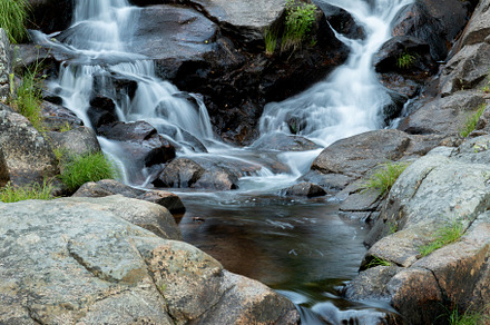 Beautiful waterfall and big rocks featuring river, water, and waterfall ...