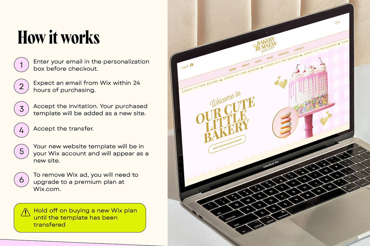 Luxury Cake Website template