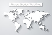 Abstract Shadow World Map, an Illustration by kloroform
