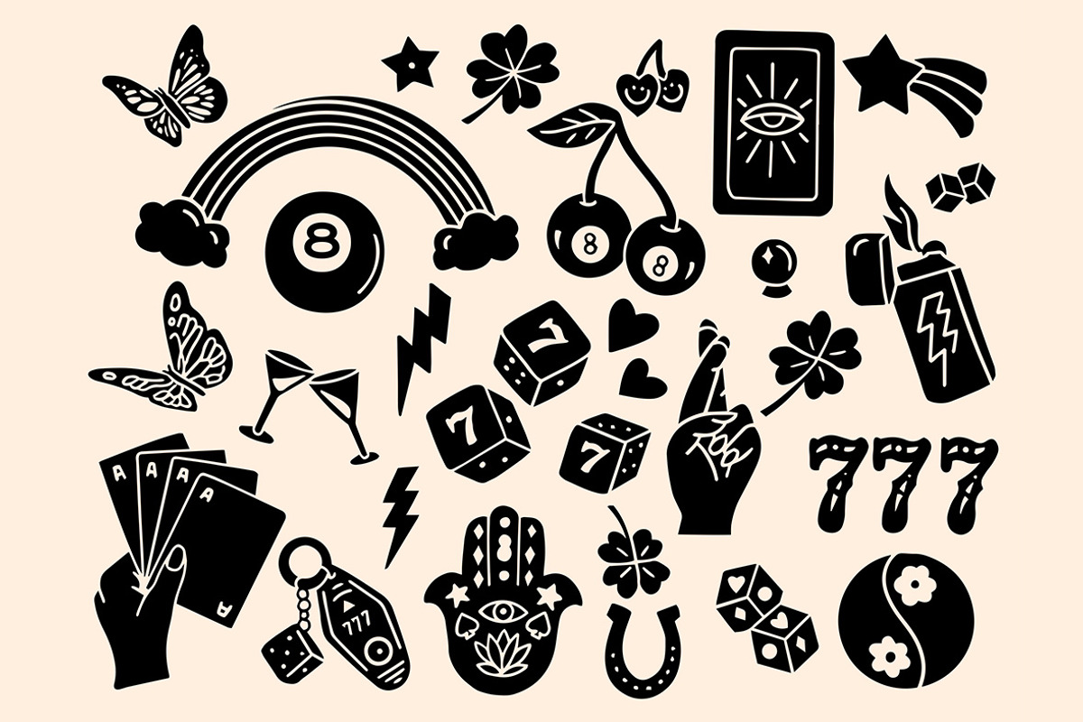 Lucky Charms Linocut Bundle, an Illustration by ClayStudio