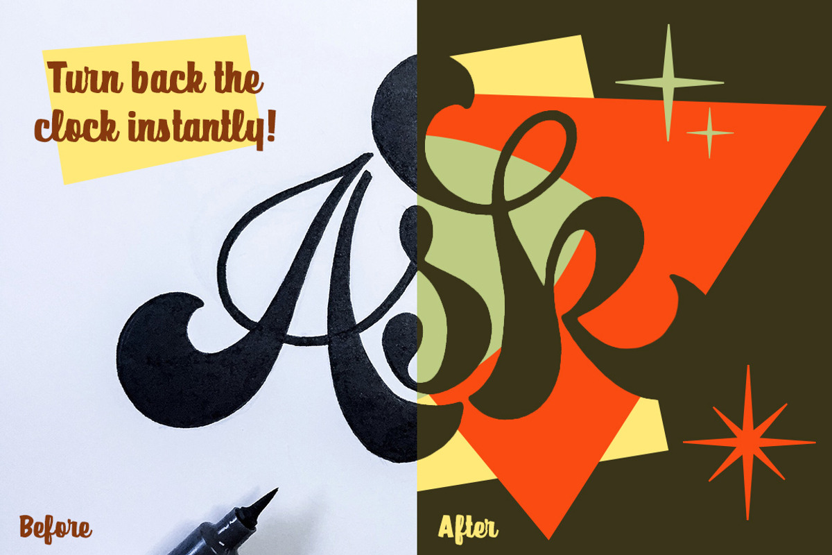 50's Vector Pack, an Object Graphic by Mike Burroughs | Creative Market