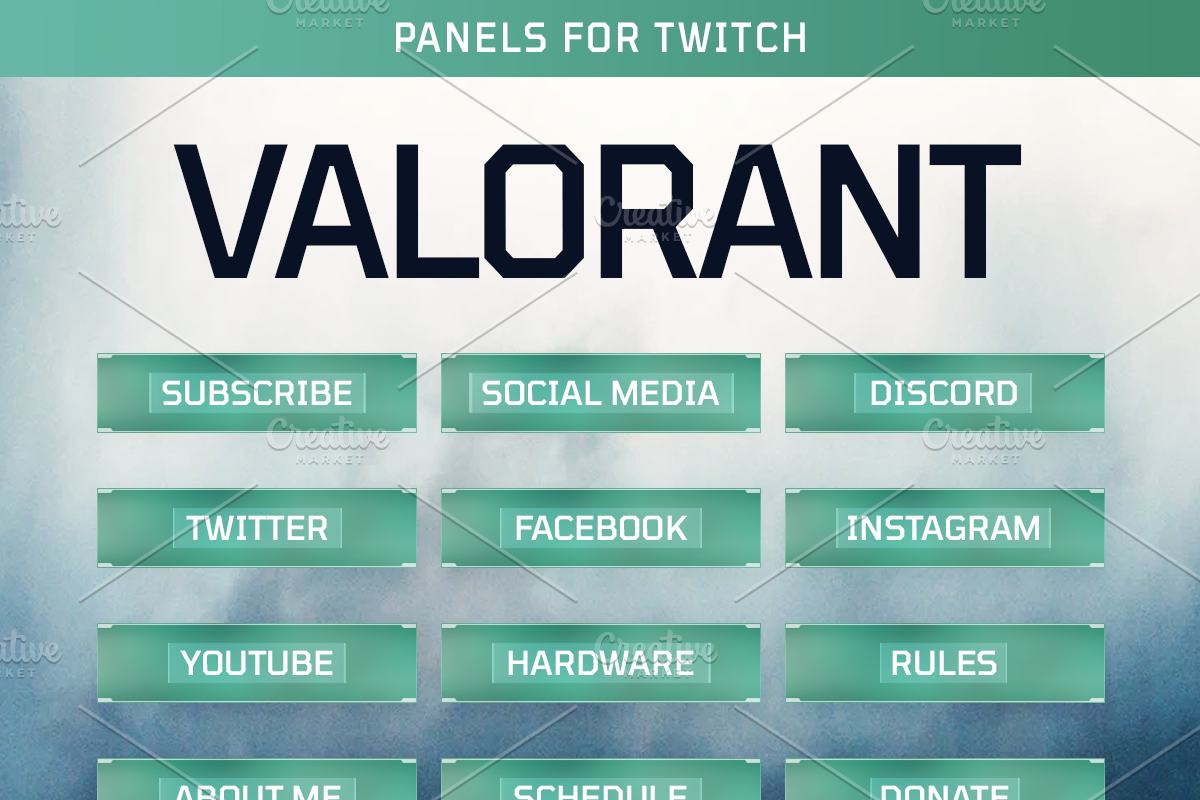 Valorant - Twitch Panels, a Graphic by Gear Store