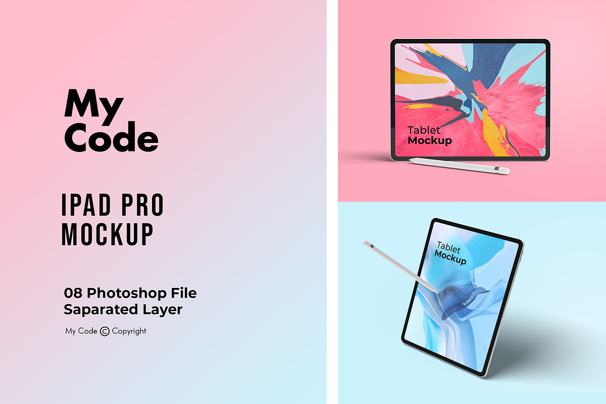 Stylish iPad Mockup, an iPad Mockup by My Code Std