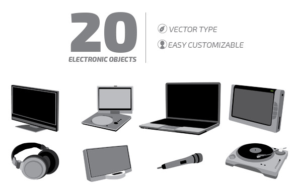 Electronic Objects, a Technology Illustration by Andres Moncayo ...