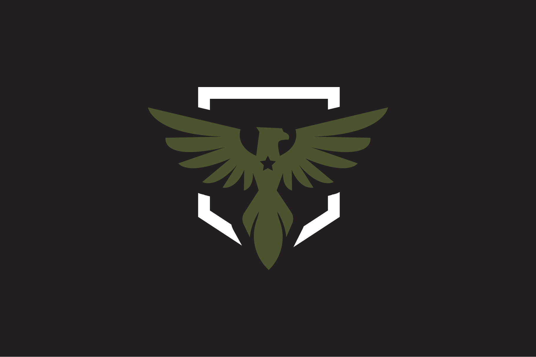 Eagle Falcon Army Military Logo