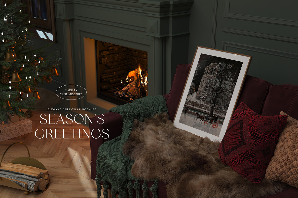 SEASON'S GREETINGS Christmas Mockups