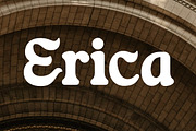 Erica Retro Display Typeface, a Sans Serif Font by Jaruka