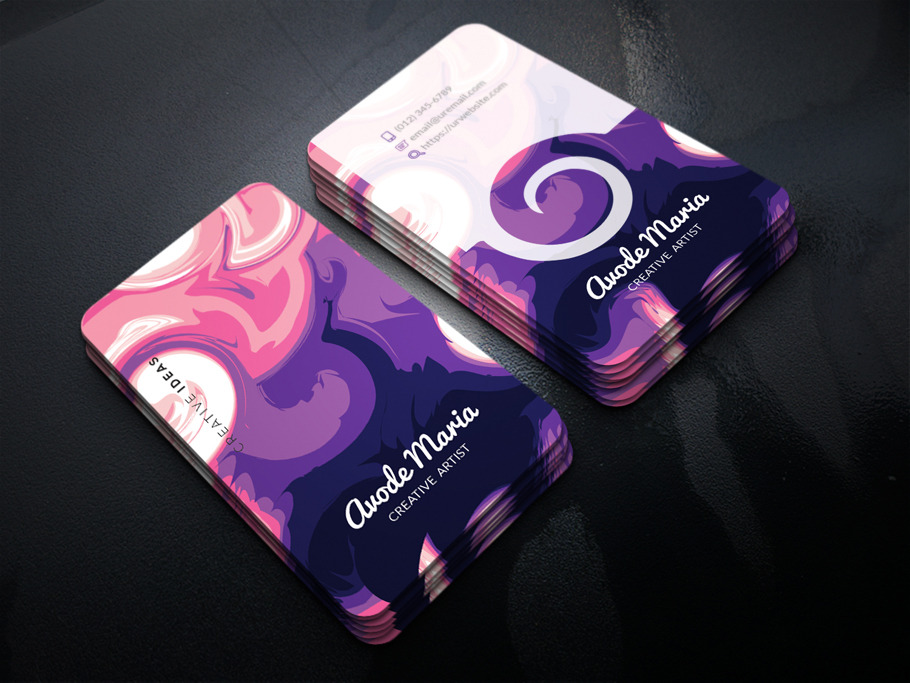 Artist Business Card, a Business Card Template by xnorpix | Creative Market