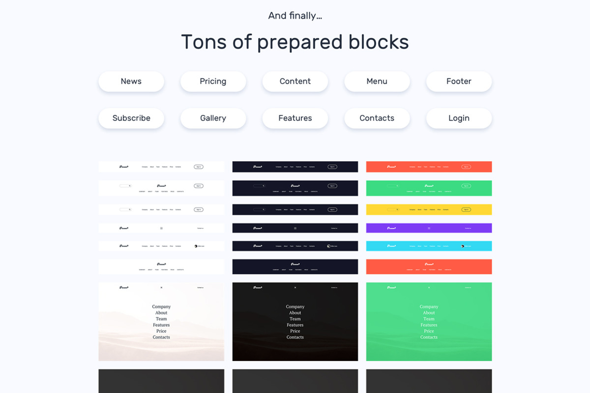 80% sale. Picasso Landing UI Kit, an UI Kit Template by CraftedPixels Market